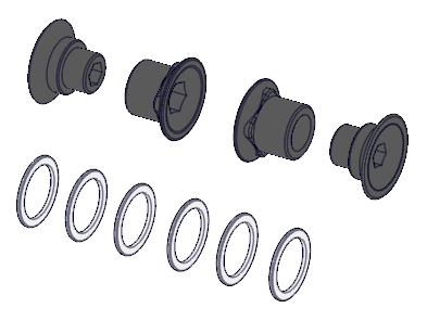 Superior Frame Pivot and Washer Set MY23-SUE03